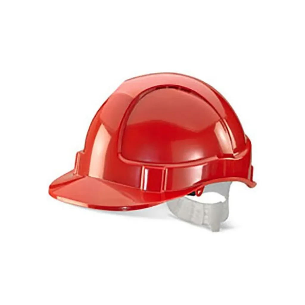 B BRAND Geventileerde Veiligheidshelm Economy rood (doos 10 stuks)