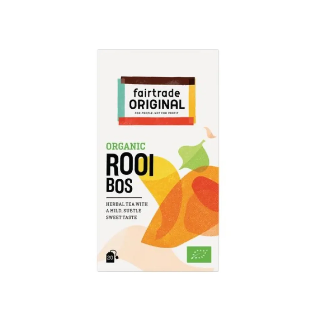 FAIR TRADE ORIGINAL Organic Thee Rooibos (doos 6 x 20 stuks)