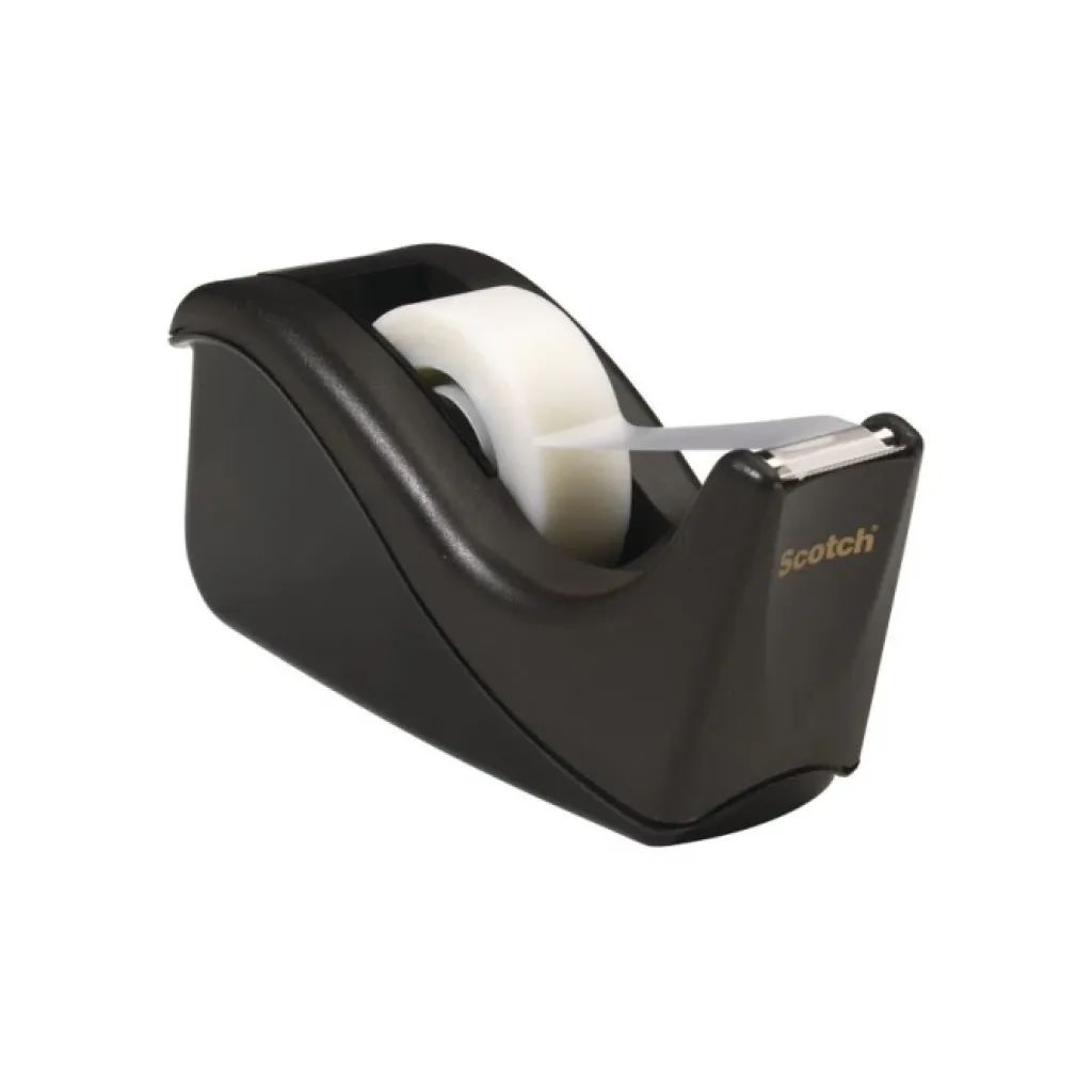 SCOTCH® C60 Dispenser zwart + 4 rollen Magic Tape 810 Plakband